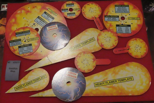 Games Workshop Warhammer 40k 1993 2nd Edition Blast Templates Flamer ...
