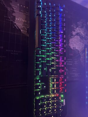 Onn. Gaming Mechanical Keyboard with Blue Switches, Adjustable 16.8M ...