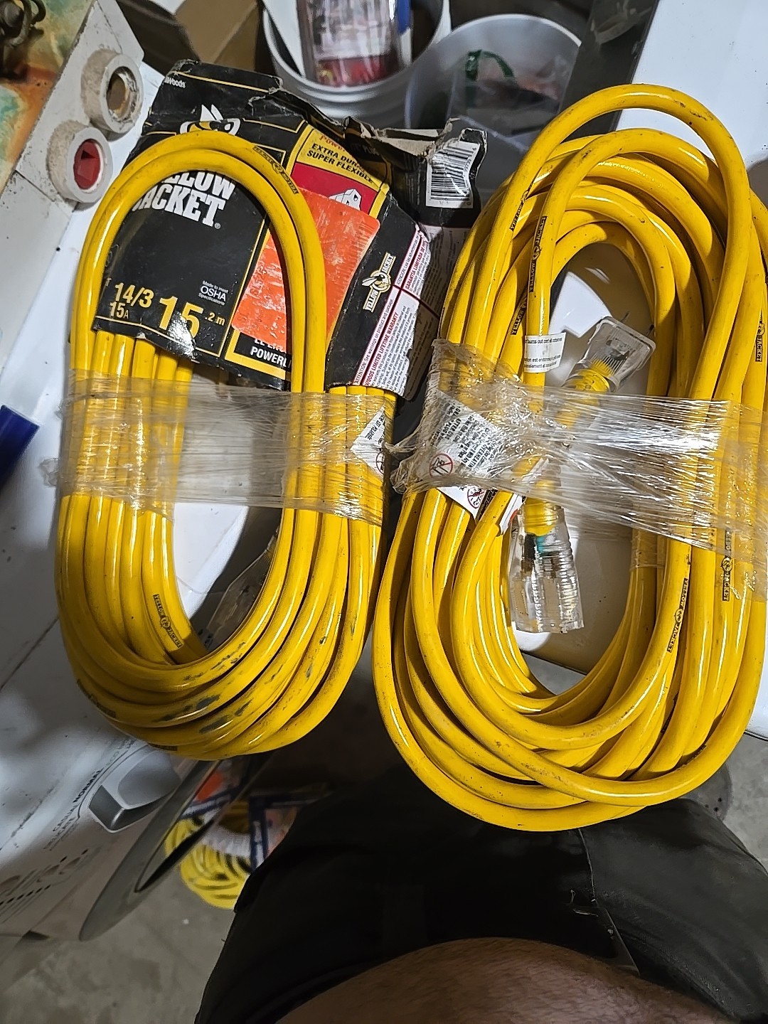 Yellow Jacket 14/3 15 Amp 50' (15.2M) Powerlite Plug Extension Cord | eBay