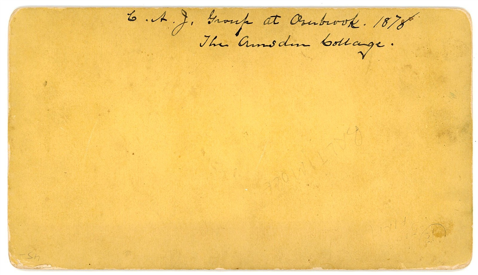 MARYLAND SV - Baltimore - Group at Overbrook - Chase & Bachrach 1870s ...