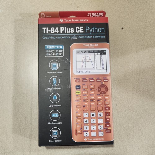 NEW! SEALED! PEACH PI Python Texas Instruments TI-84 Plus CE Graphing ...