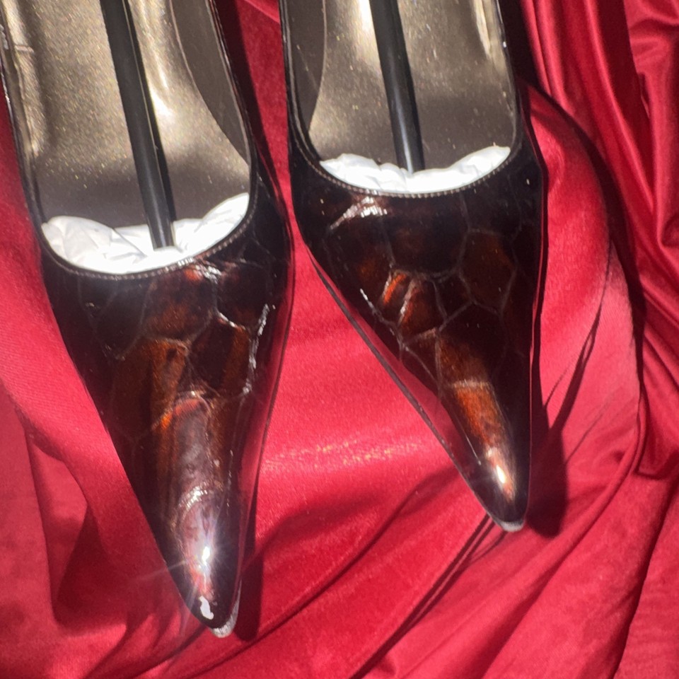 Stuart Weitzman Sz12 Fever Brown Orinoco Croco | eBay