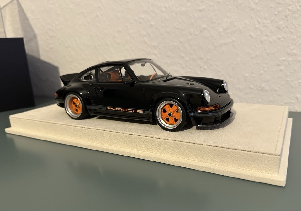 Singer DLS Porsche 911 964 Black/Orange 1:18 Make Up Eidolon | eBay.de