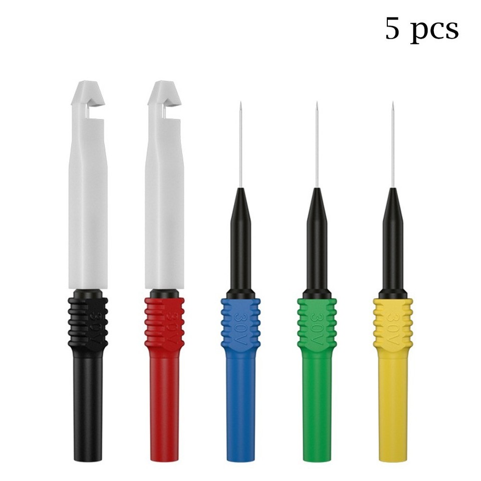 Newest Test Probe Multimeter Insulated Low Frequency Probe Safety 5PCS ...
