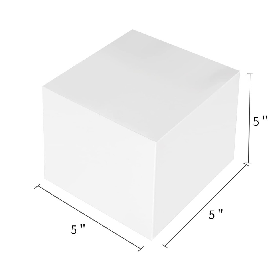 White Gift Boxes 5x5x5 30 Pack Paper Gift Boxes with Lids for Gift ...