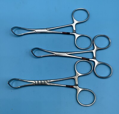 Lot of 3 V. Mueller SU2938 Lorna Non-Perforating Towel Forceps 5-1/2 ...