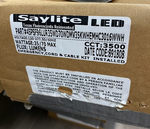 SAYLITE - Series 45 LED Pendant Mount Linear Fixture 35W-Up & 70W-Down ...