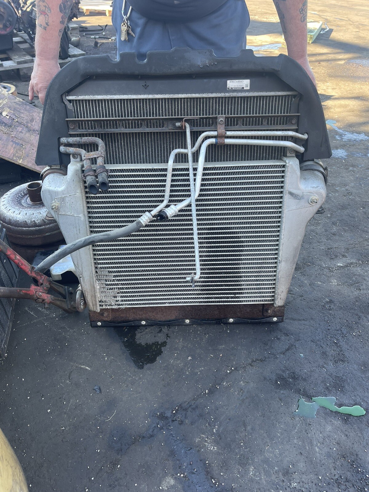 11 12 13 ISUZU NPR NRR NQR DIESAL RADIATOR COOLING SYSTEM 4HK1TC GOOD ...