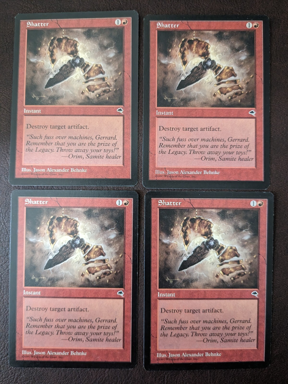 4X SHATTER (TEMPEST) - Magic The Gathering MTG Collectible Card game | eBay