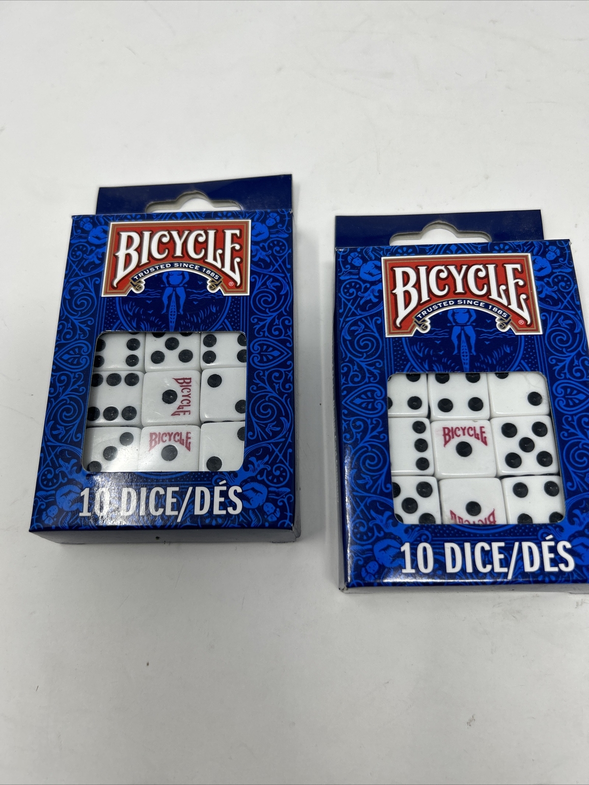 New in Box - Bicycle Dice, 10 Count (Six Sided, 16 mm) set of 2 | eBay