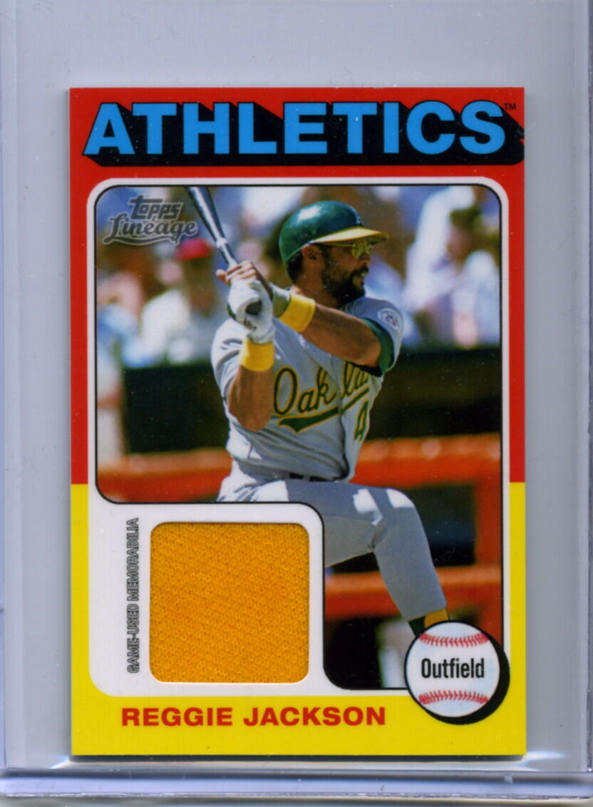 Reggie Jackson 2011 Topps Lineage Mini #75R-RJ Gold Swatch | eBay