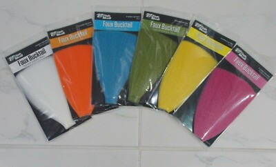 FISH SKULL FAUX BUCKTAIL Synthetic Deer Tail Hair for Lure Jig & Fly ...