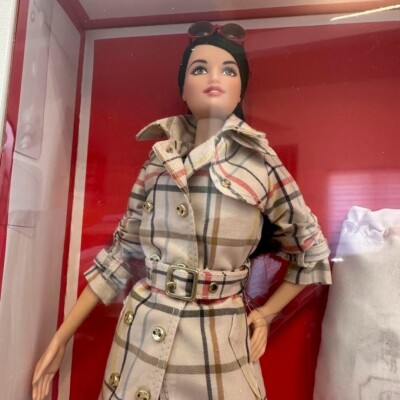 Coach x Barbie Collector Doll Fashion Model Style Trench Coat NEW ...