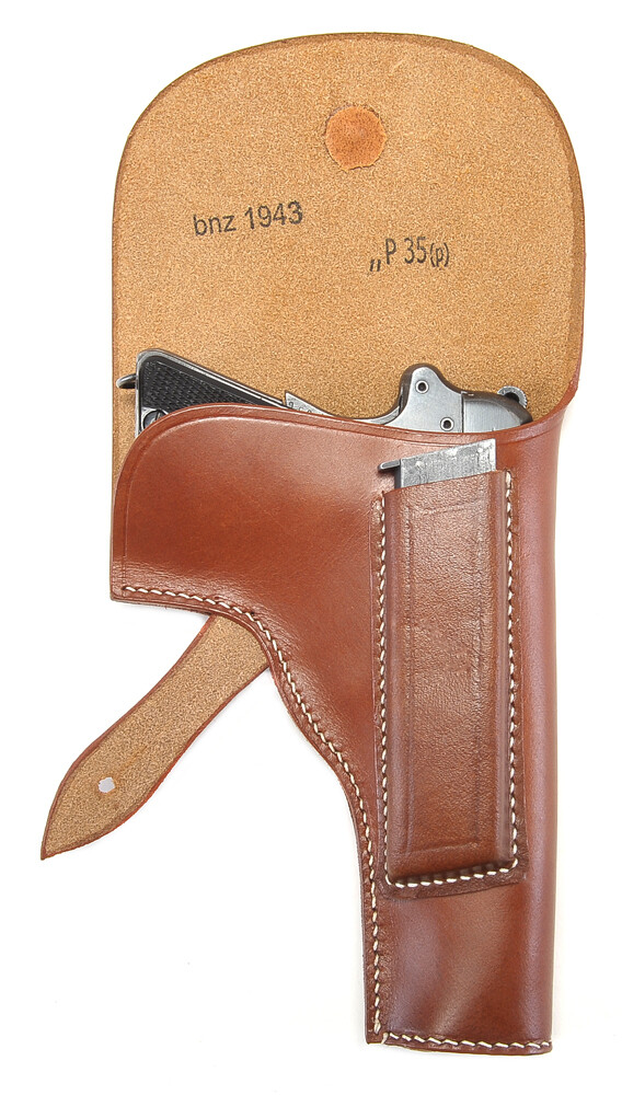 GERMAN P35 RADOM LEATHER HOLSTER MARKED bnz 1943 | eBay