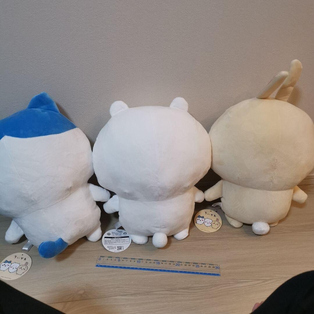 Chiikawa SET of 3 Usagi Hachiware Super BIG Junbo 55cm Fluffy Plush ...