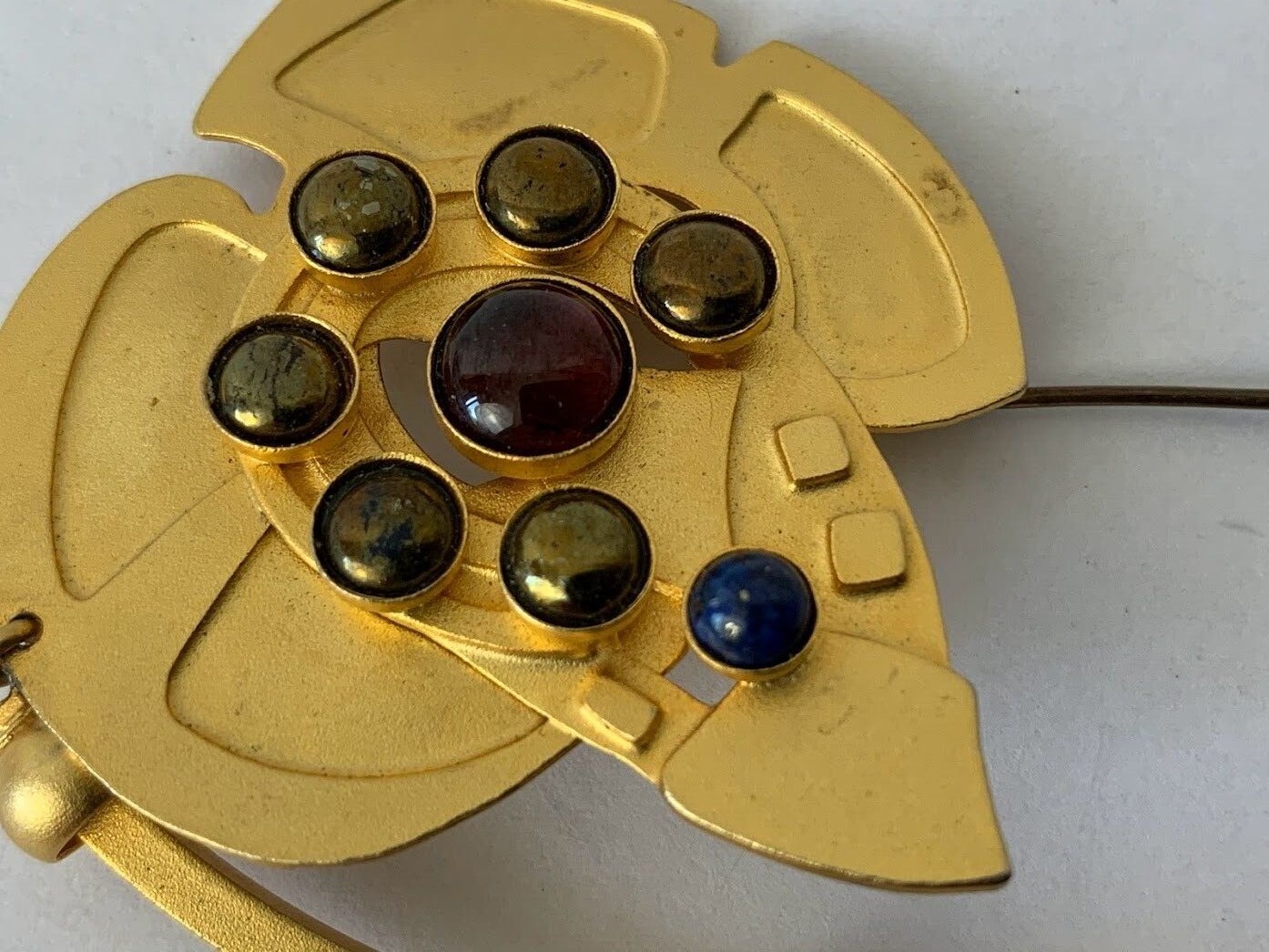 Vintage Gale Rothstein Designs Gold Toned Brooch Mult… - Gem