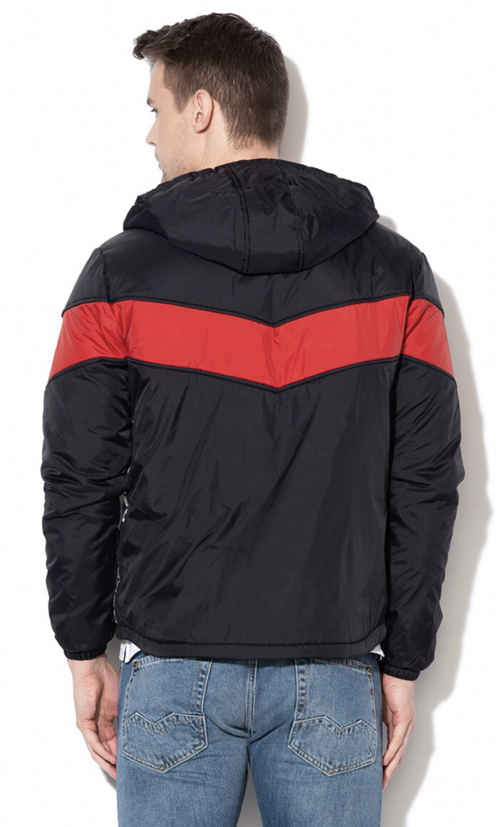 Replay Padded Windbreaker Contrast Stripe Jacket Mens Size XL REF CL19 ...
