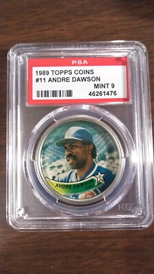 1989 Topps Coins #11 Andre Dawson Cubs graded PSA 9 Mint Pop. 2 | eBay