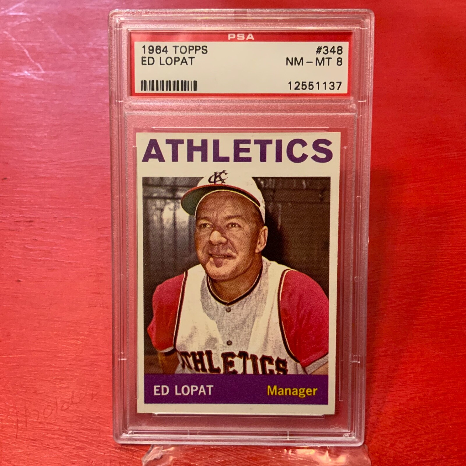 1964 Topps Ed Lopat #348 *Athletics* PSA 8 NM-MT | eBay