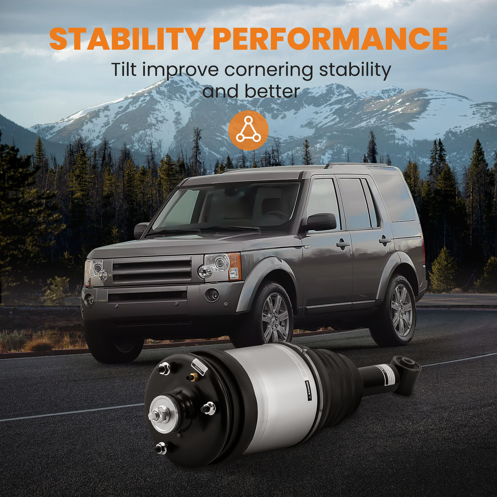 4PCS Air Suspension Struts Rear Front For Land Rover Range Rover Sport ...