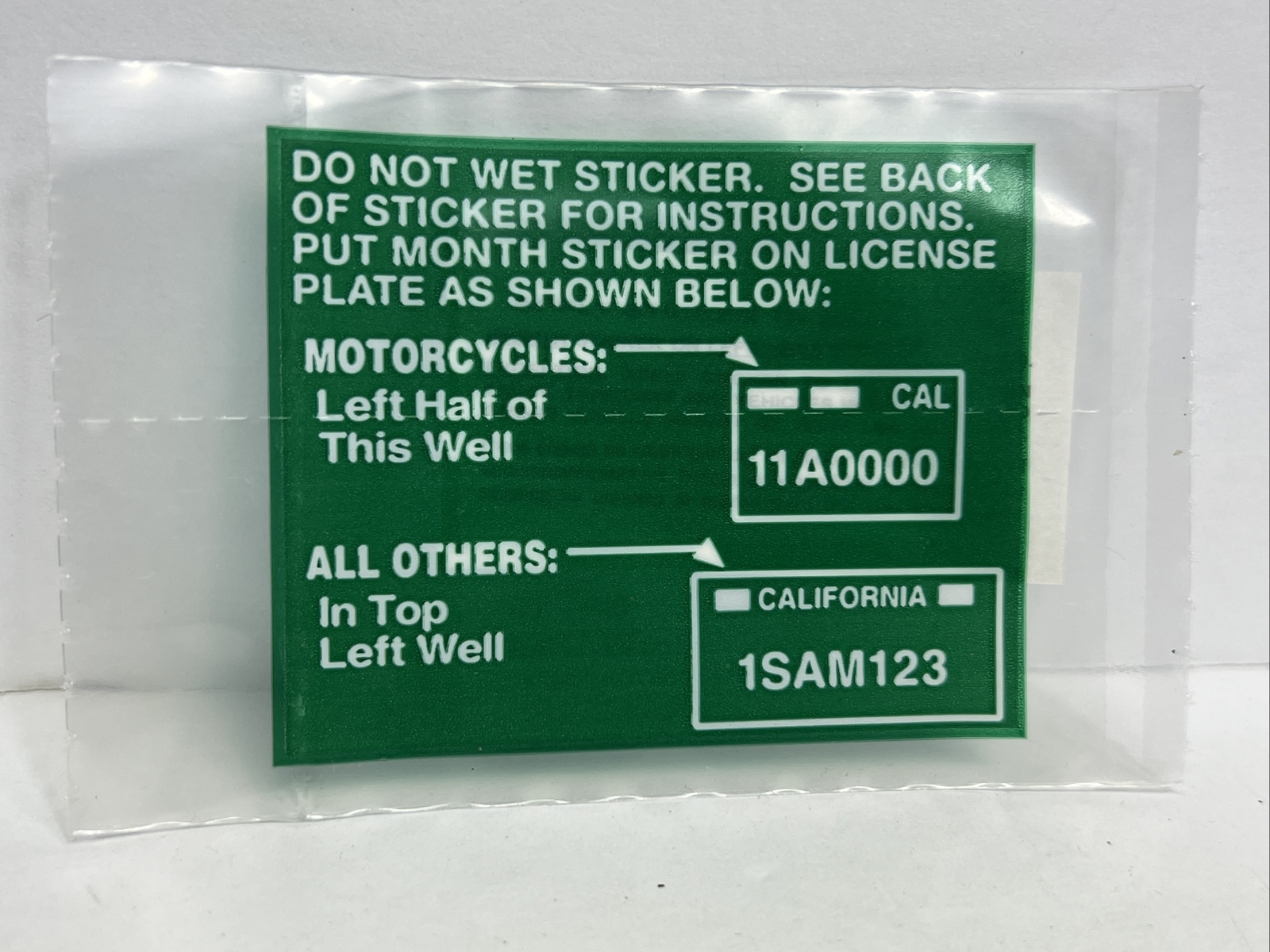 California DMV License Plate Month Sticker - NOVEMBER-Original | eBay