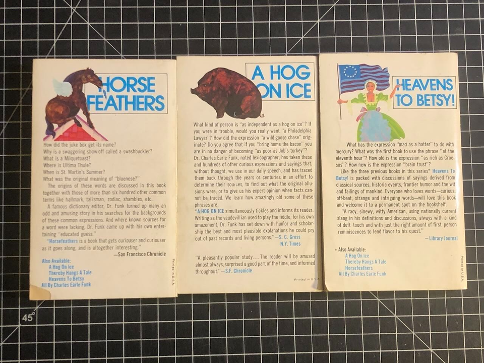 Charles E. Funk Lot of 3 paperbacks | eBay