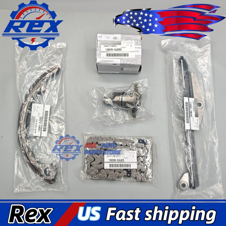4PCS Timing Chain and Tensioner Kit For NISSAN INFINITI SR20DE SR20DET ...