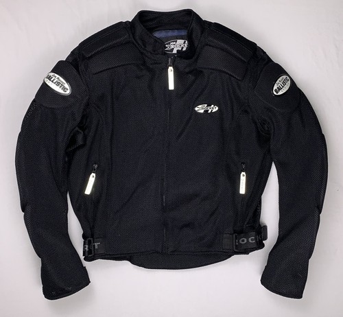 Joe Rocket Mens Ballistic Mesh Motorcycle Jacket Sz XL Armored Padded ...
