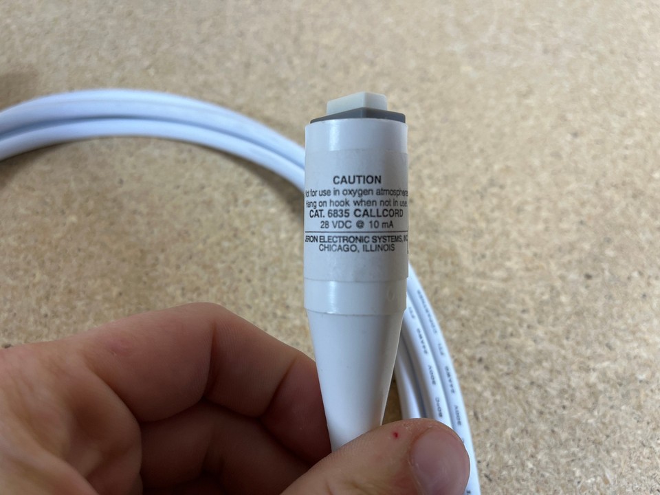 Jeron Electronic Systems Nurse Call Button Cord 10ft 7 Pin 6835 Push ...