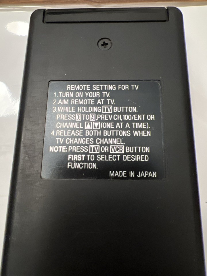 Vintage Hitachi VT-RM250A Remote Control with VT-F350A VCR Manual VHS ...