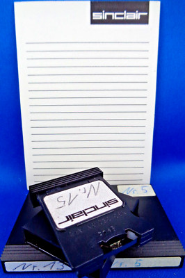 SINCLAIR QL/ZX SPECTRUM -- 3 STÜCK MICRODRIVE CARTRIDGE + NOTIZBLOCK | eBay
