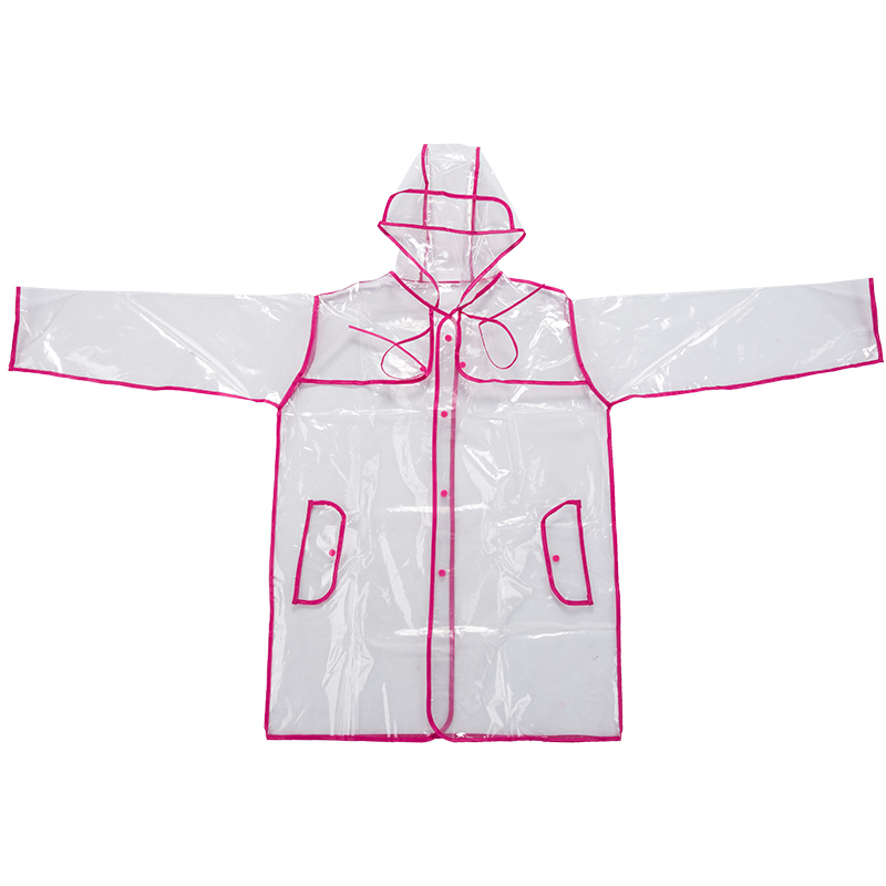 Transparent Vinyl Raincoat Runway Style Womens Girls Clear Fashion Rain ...