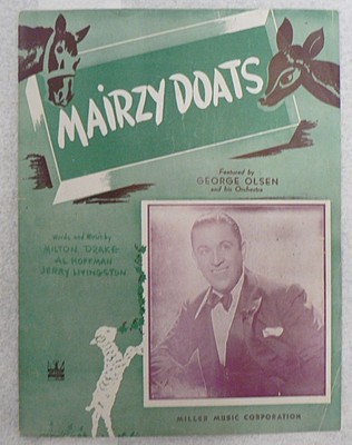 SHEET MUSIC " MAIRZY DOATS " DATED 1943 | eBay
