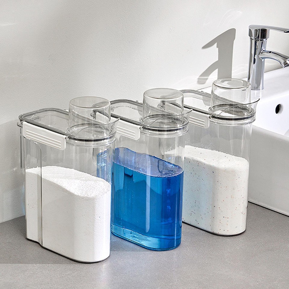 Laundry Detergent Container Dispenser Barrel Plastic Storage Box for ...