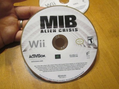 Men in Black: Alien Crisis NINTENDO WII US EDITION ONLY DISC WORKS ...