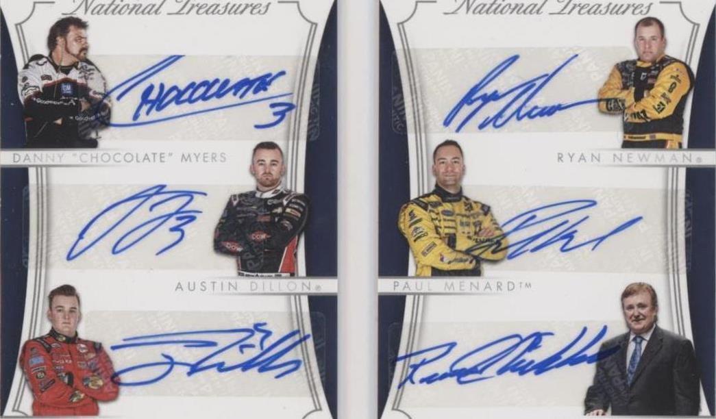 2016 Panini National Treasures - Six Signature Booklets Ryan Newman ...