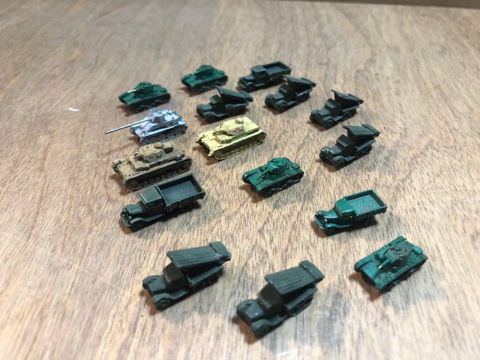 WW2 Micro Armor 1/285 scale 6mm German & Russian Vehicles & Tanks - LOT ...