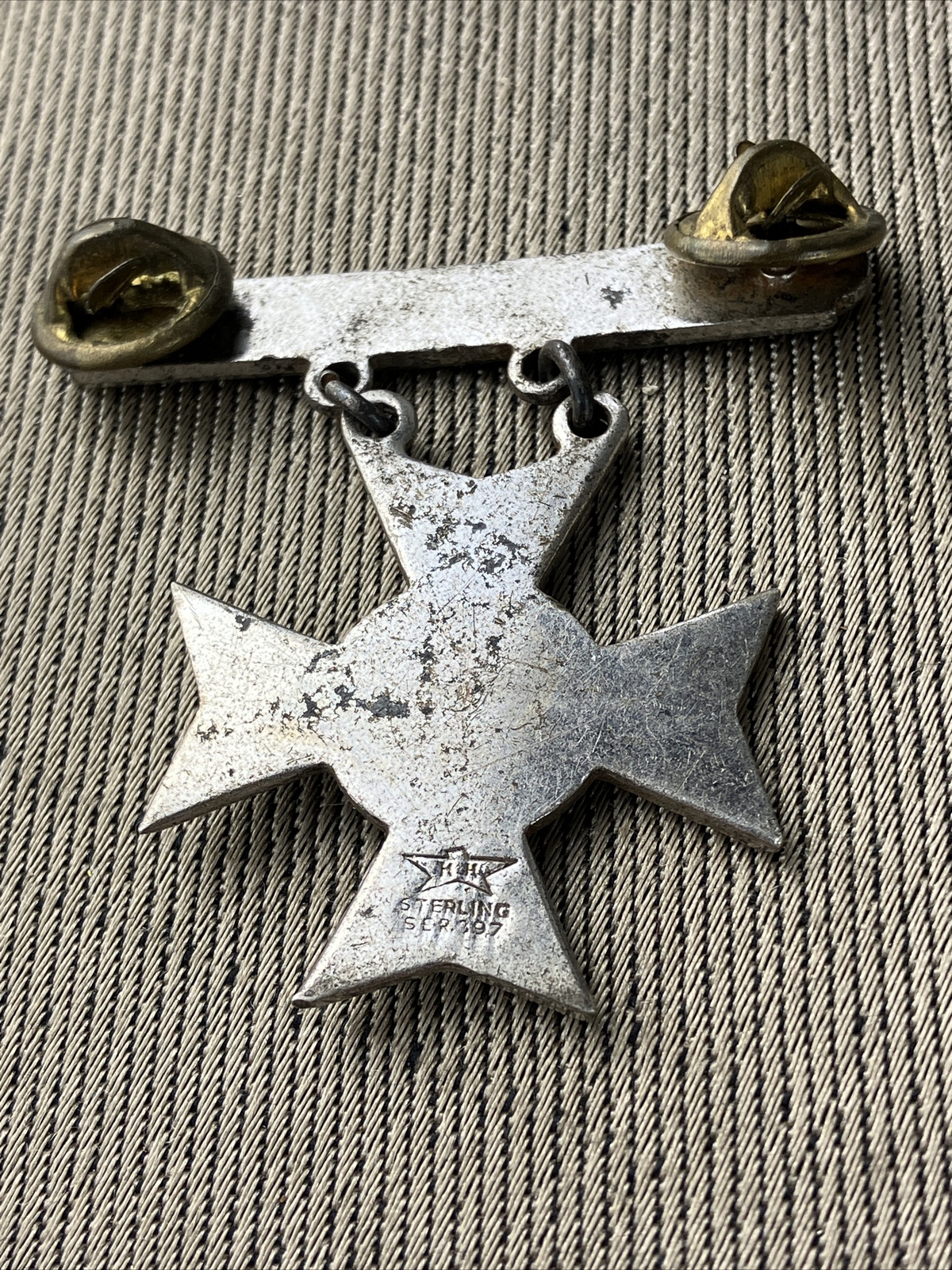 Vintage Signed Sterling Silver Usmc Marine Corps Rifle Sharpshooter ...