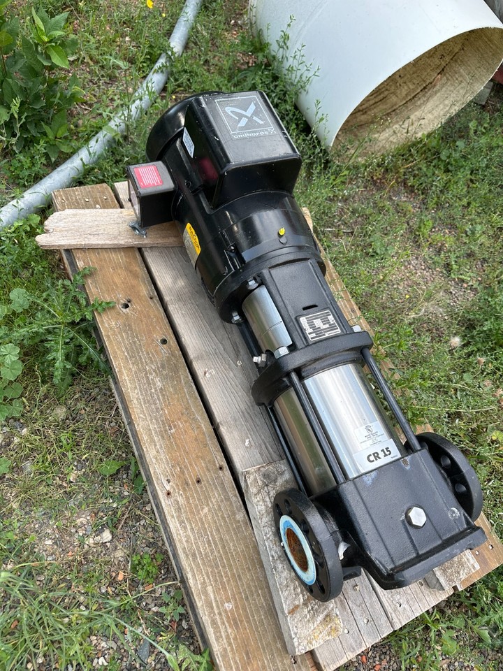 Grundfos CR15 Pump, 30 gpm, 7.5hp , Stainless Steel, #96485662 | eBay