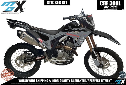 Decal Kit for Honda CRF 300L - 2021 2022 2023 Graphics Stickers Decals ...