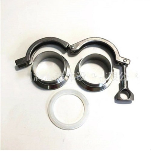 38-51MM Sanitary Pipe Weld Ferrule+Tri Clamp+PTFE Gasket Set Stainless ...