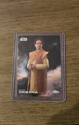 2025 Topps Star Wars Chrome Kayo Organa #127 Mustafar Black Lava /10 ...