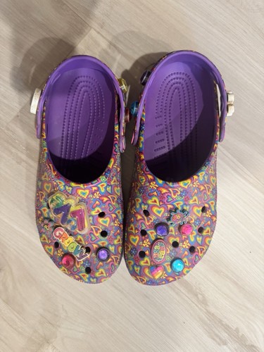 Crocs Women's Lisa Frank Clogs Purple/Multi Size W9/M7 | eBay