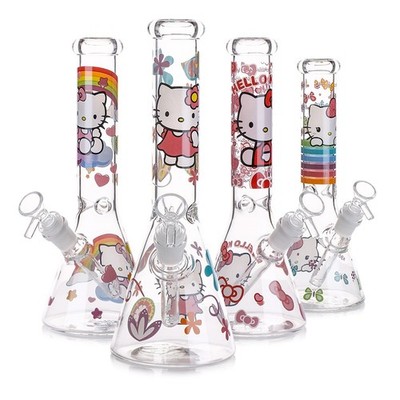 10" hello kitty, bong, smoke, water pipe, glass | eBay