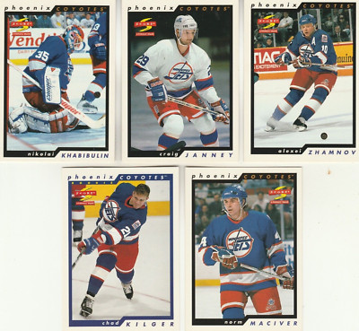 (5) 1996-97 Score Winnipeg Jets (5 Card Team Lot) See Scan! | eBay