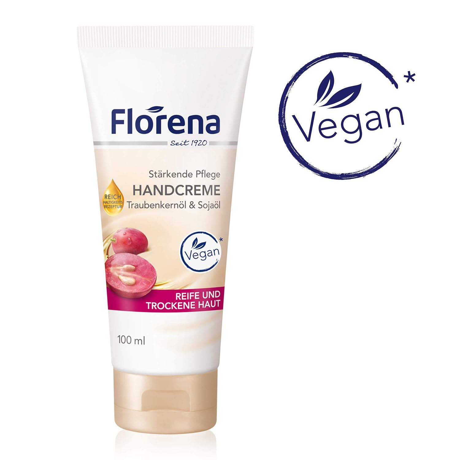 Florena Body Care Handcreme stärkende Pflege Traubenkernöl Sojaöl Vegan 100 ml | eBay.de