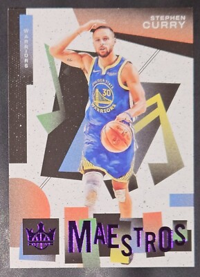 Stephen Curry 2021-22 Court Kings MAESTROS VIOLET PARALLEL Insert Card ...
