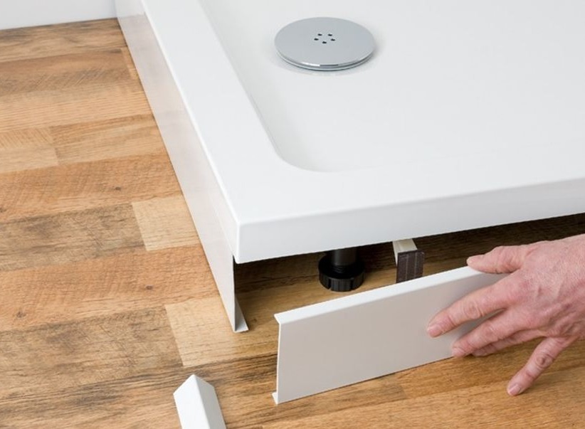 Riser Kit Shower Tray Easy Plumb Stone Enclosure Straight Square ...