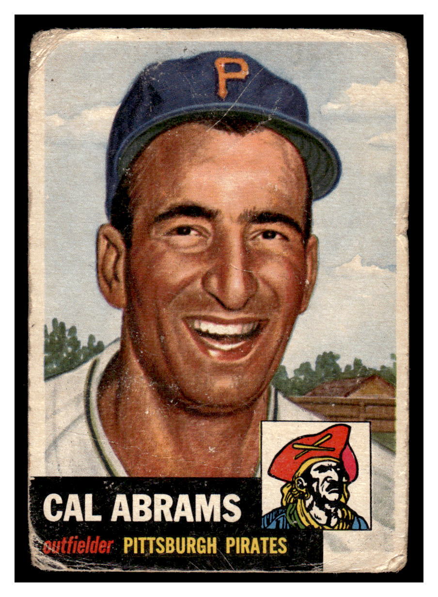 1953 Topps Cal Abrams 98 Pittsburgh Pirates PR | eBay