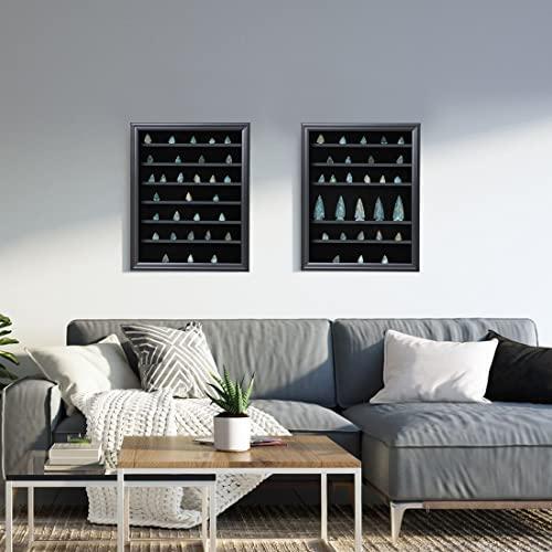 KCRasan Arrowhead Display Case Native American Arrowhead Shadow Box ...